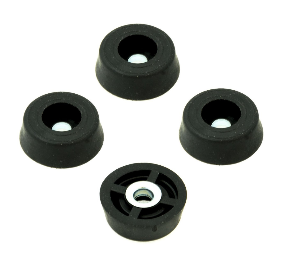 Set of 4 Rubber Feet with Screws - 0.25 High x 0.675 Diameter - not at ...